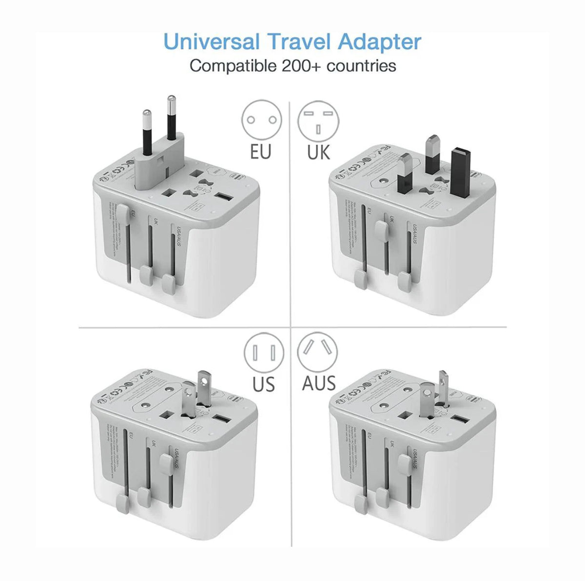 International Travel Adaptor Plus – Clare Swan Montecito - Clothing ...